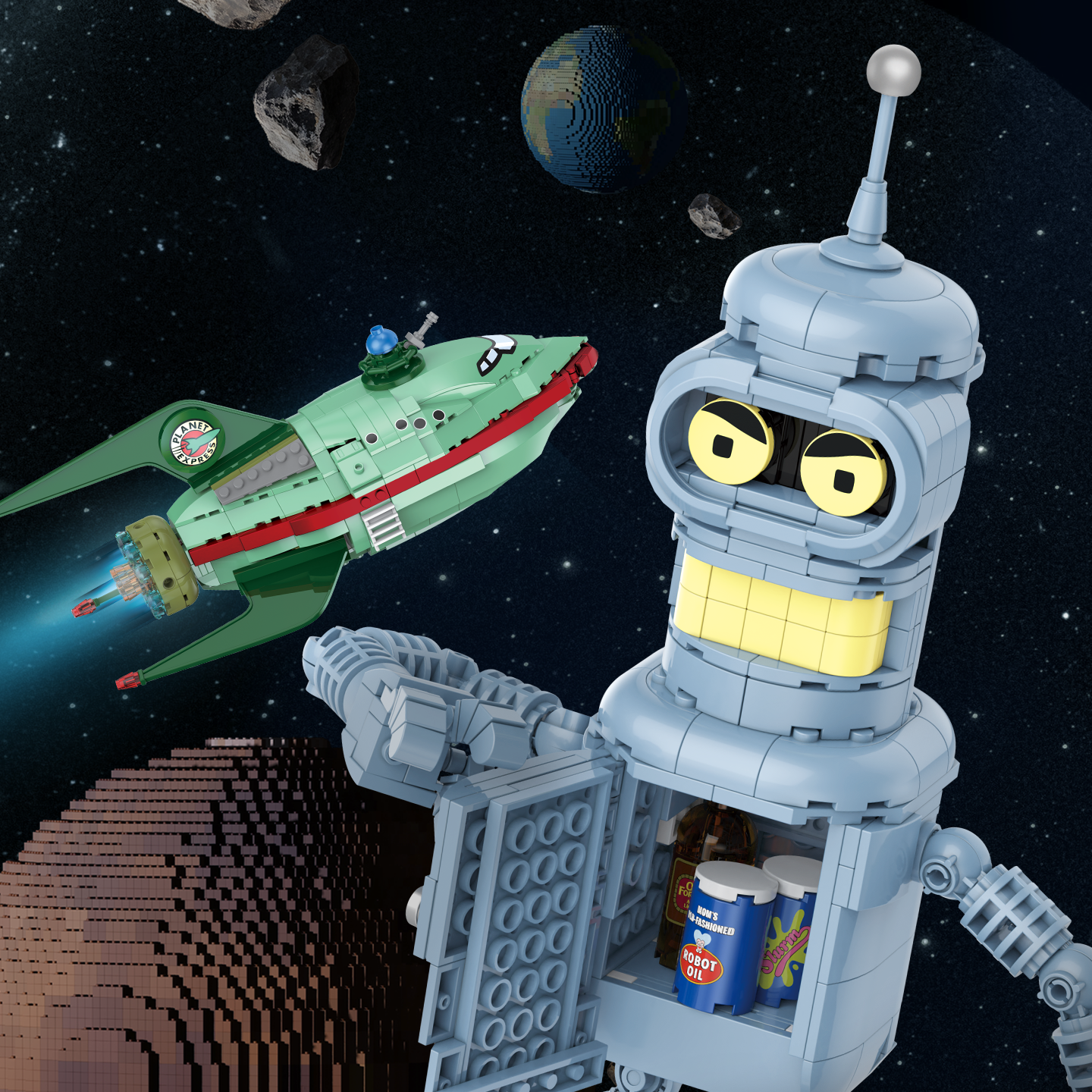 Brickcraft x Futurama – Futuristic Brick Building Sets