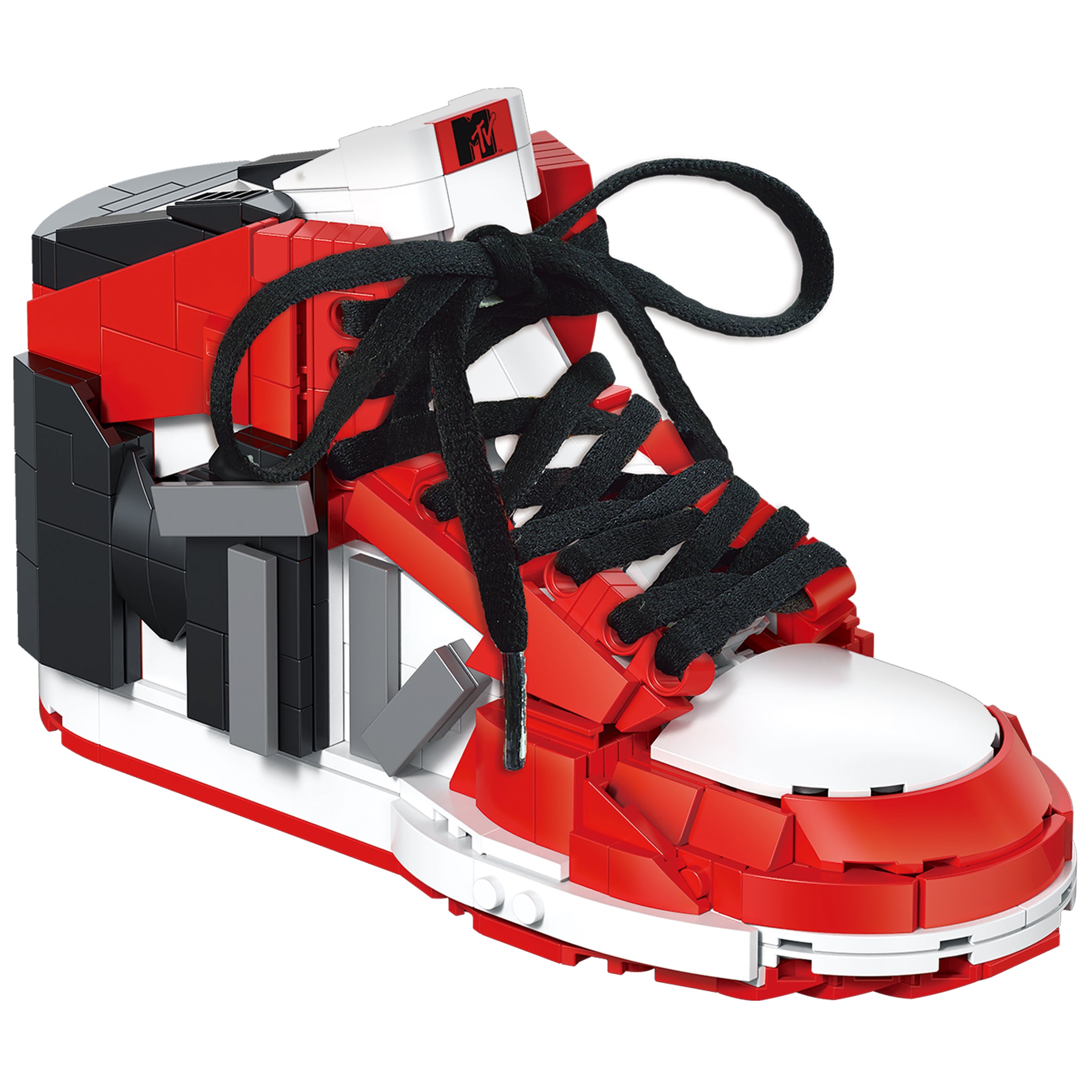 Brickcraft x MTV High Top Brick Building Set – 562 Piece Kit