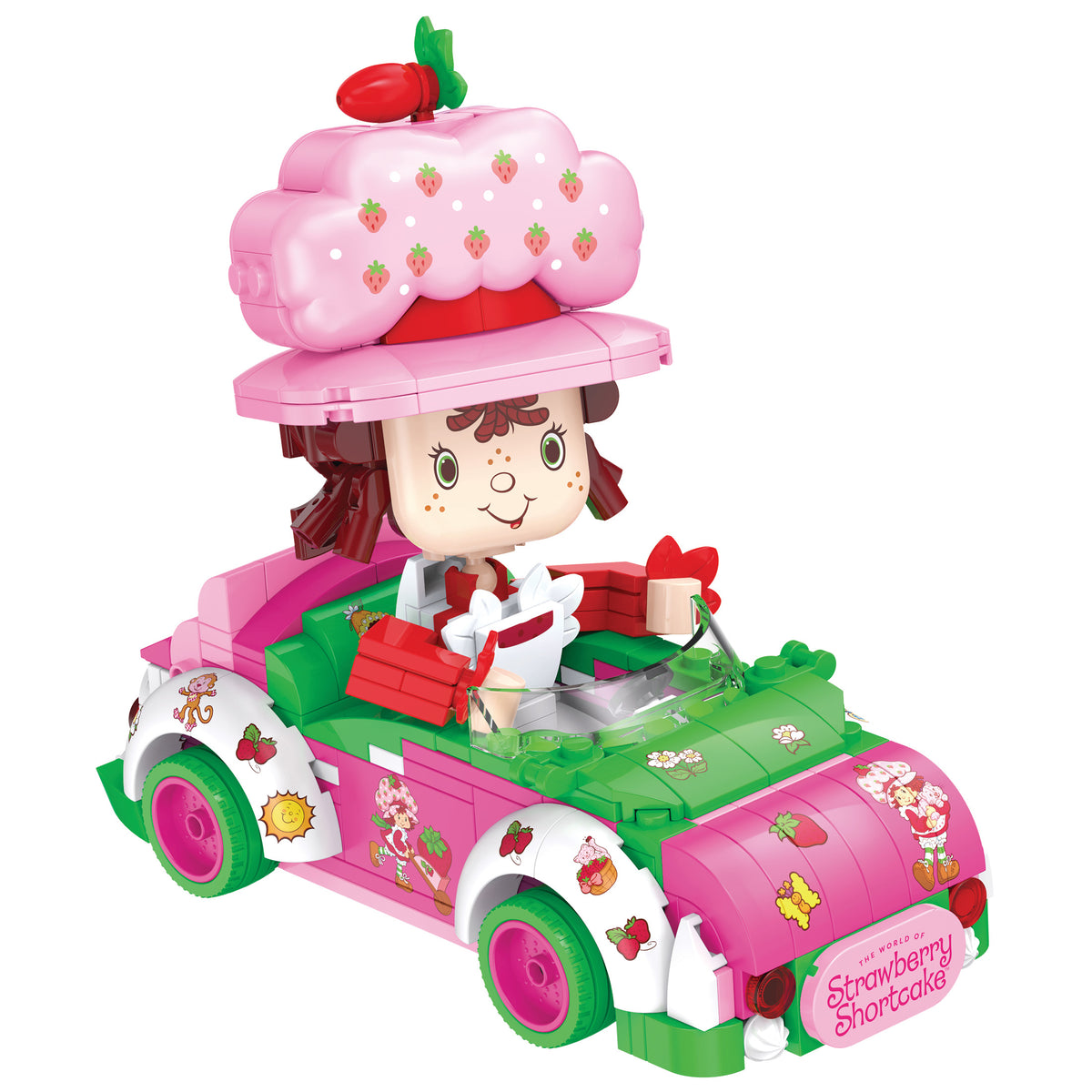 Brickcraft x Strawberry Shortcake Berry Cruiser Brick Building Set