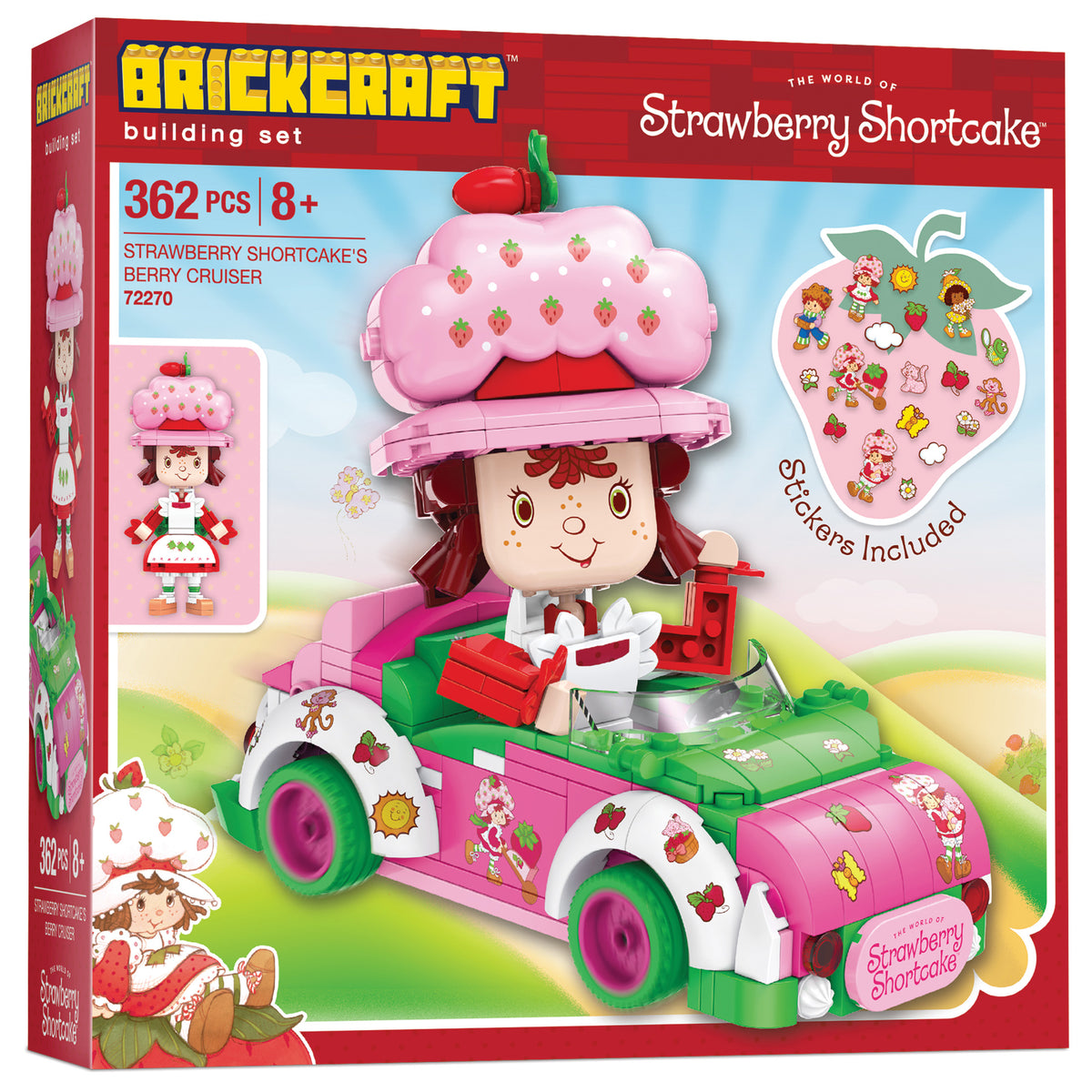 Brickcraft x Strawberry Shortcake Berry Cruiser Brick Building Set