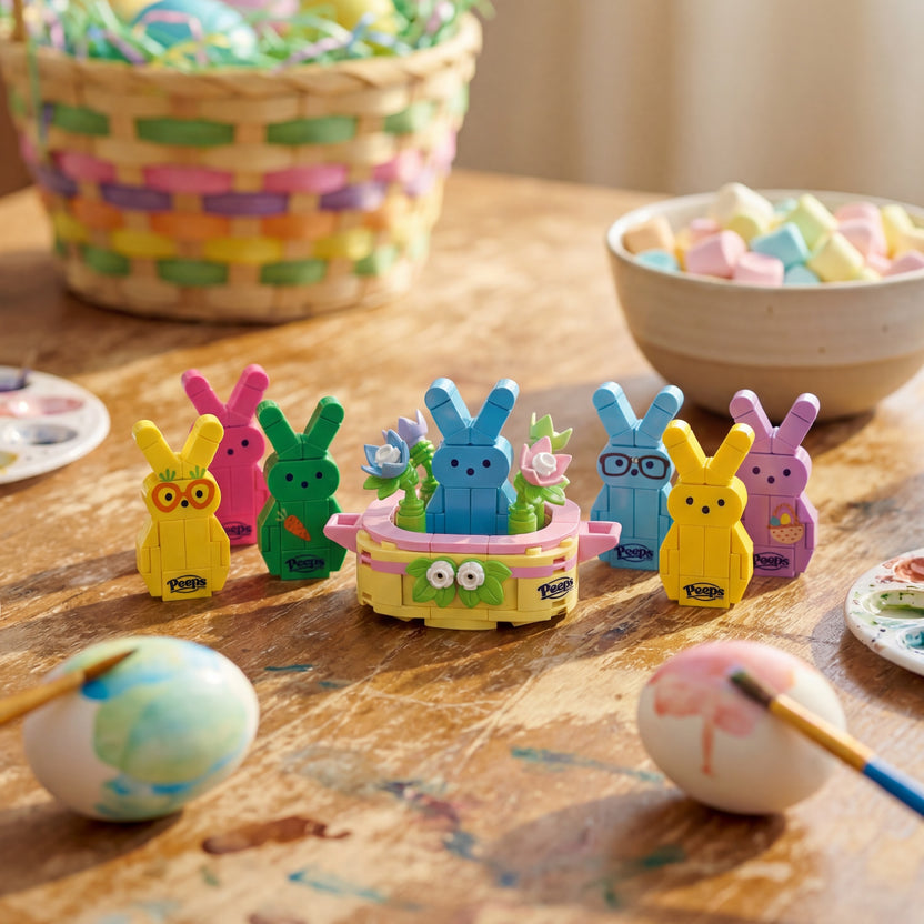 Brickcraft x Peeps Brick Building Sets