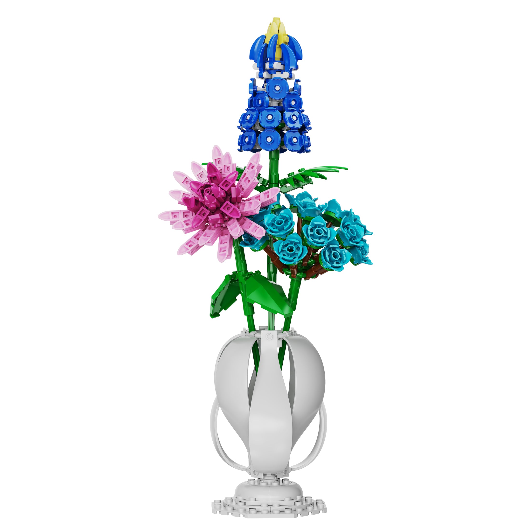 Bricktanicals Classic Bouquet Brick Building Set – 352 Piece Kit ...