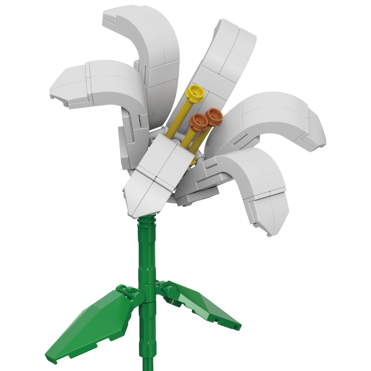 Bricktanicals Lily Brick Building Set – 94 Piece Kit – Brickcraft